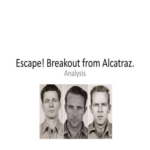 Escape – breakout from alcatraz | PPTX