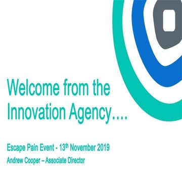 Andrew Cooper - Escape pain celebration event | PPTX | Healthcare ...