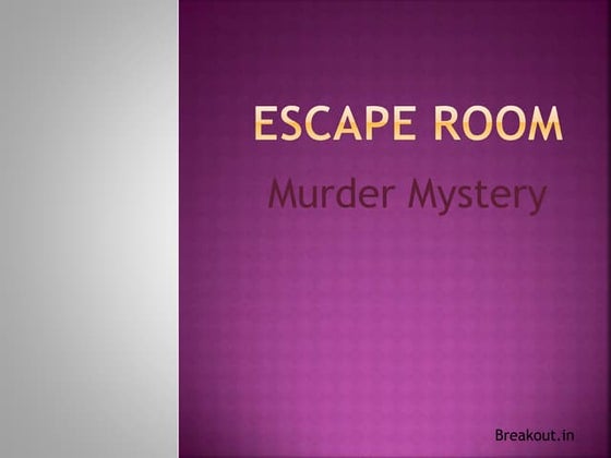 Escape room | PPT