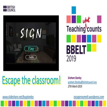 Escape Room ELT | PPTX