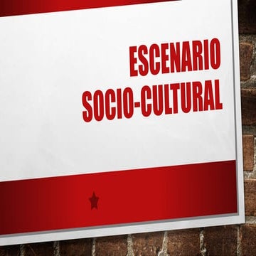 Escenario socio cultural | PPTX