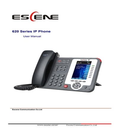 Escene es620 series ip phone user manual en | PDF