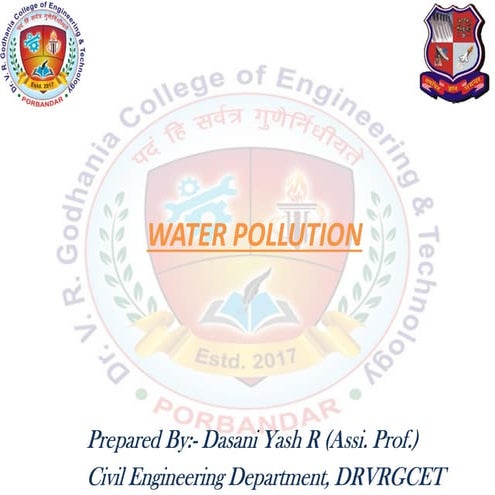 Es ch.7 WATER POLLUTION | PPT