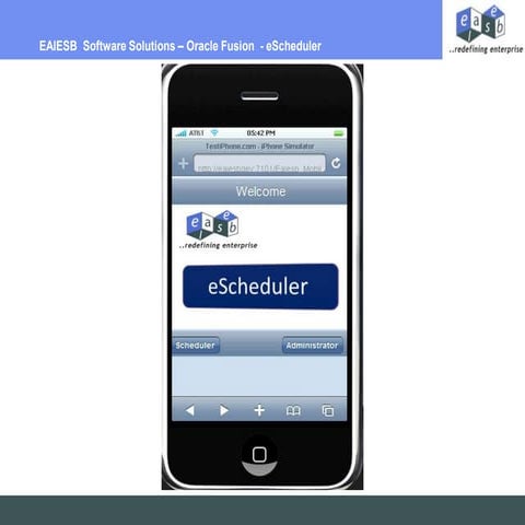 E scheduler Mobile | PPT