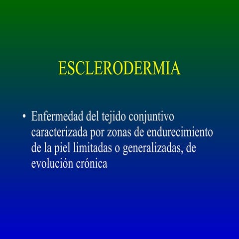 Esclerodermia | PPT