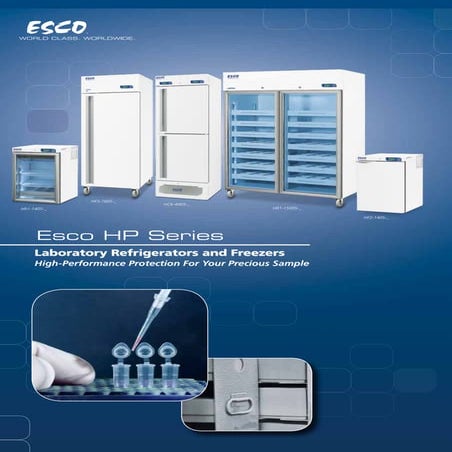 Esco HP Series Laboratory Refrigerators and Freezers | PDF
