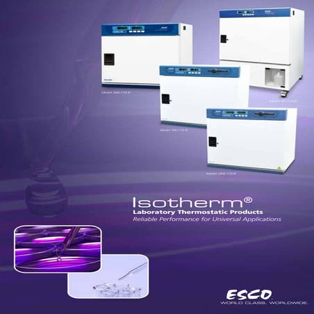 Esco Isotherm Laboratory Ovens and Incubators | PDF