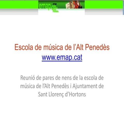 Escola de musica EMAP | PPT