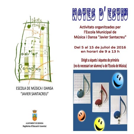 Fullet Activitats 9 d'octubre 2016 | PDF