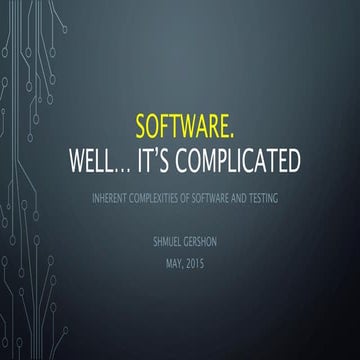 Software Ecosystem Evolution. It's complex! | PPTX