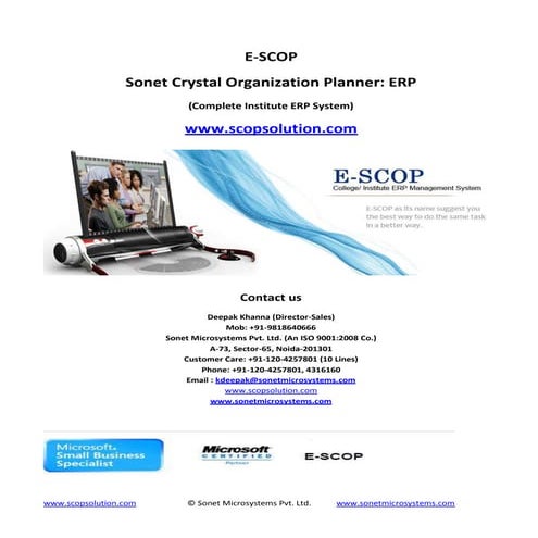 ESCOP (Complete EdRP System) | PDF