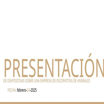 Presentación de la empresa ANIMALANDIA | PPT