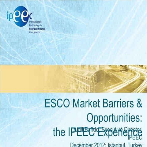 ESCOs, IPEEC | PPTX