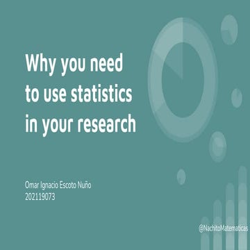 Why you need statistics | PPTX