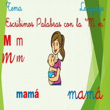 Escrbimos palabras con la M m | PDF
