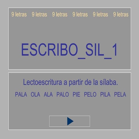 Escribo sil 1 | PPT
