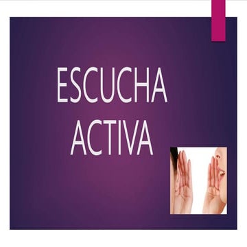 Escucha activa | PPTX