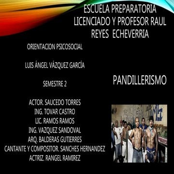 pandillerismo | PPTX
