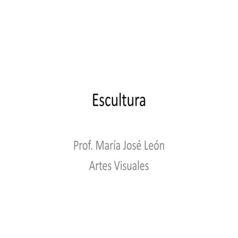 Escultura | PPTX