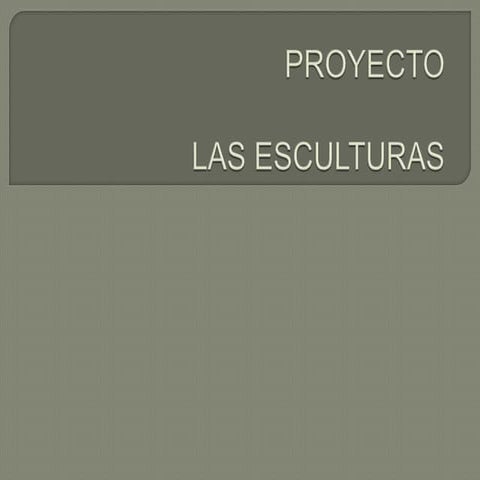 Escultura | PPTX