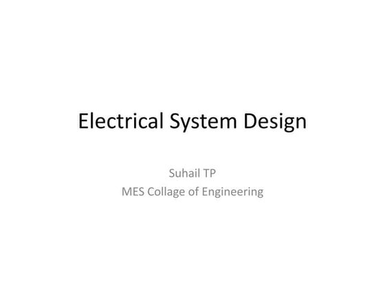Floor plan-Electrical service design | PPT