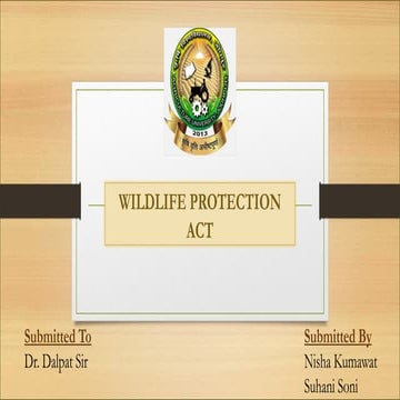 Wild protection act its introduction .pptx