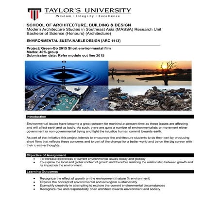 Esd project 1 2015 | PDF