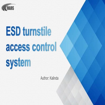 Esd turnstile gate system - Mairsturnstile.com