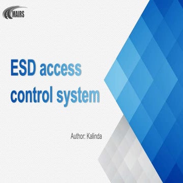 Esd access control system - Mairsturnstile.com