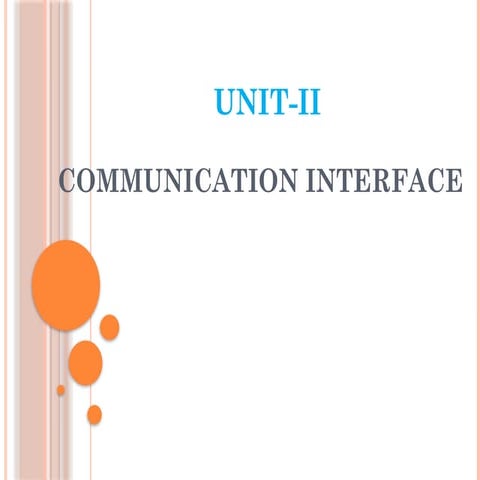 Communication Interface of The Embedded Systems | PPT