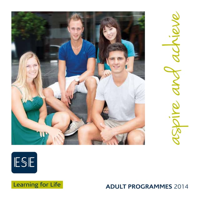ESE Adult Brochure 2014 | PDF | Professional School | Postgraduate ...