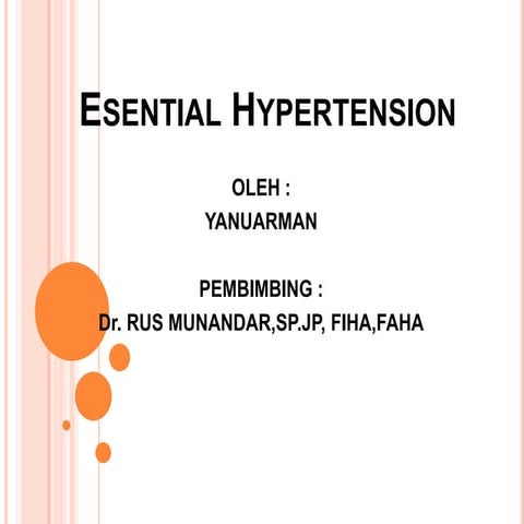 Esential hypertension | PPT