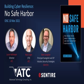 Building Cyber Resilience: No Safe Harbor | PPT