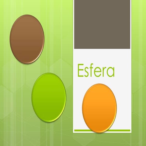 Esfera segunda | PPTX