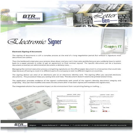 Electronic Signer Flyer | PDF