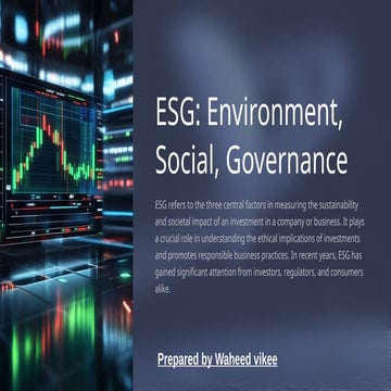 ESG Explained - Introduction | PDF