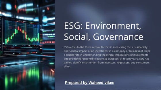 ESG Explained - Introduction | PDF
