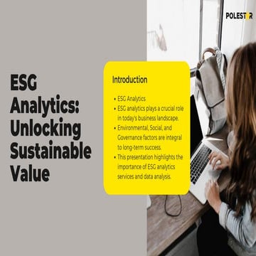 Esg Analytics Unlocking Sustainable Value | PDF