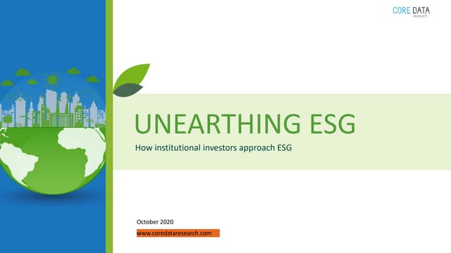 ESG Explained - Introduction | PDF