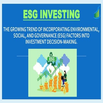 ESG Explained - Introduction | PDF
