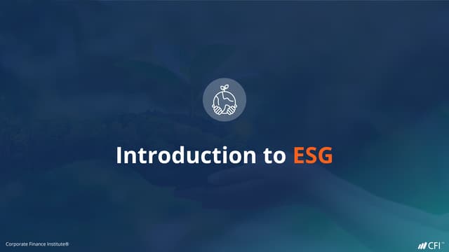ESG Explained - Introduction | PDF