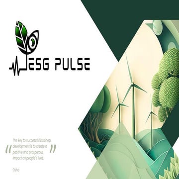 ESG Pulse General Presentation | PDF