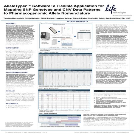 Mapping SNP Genotype and CNV Data Patterns to Pharmacogenomic Allele ...