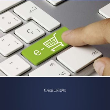 Eshop e-commerce | PPTX