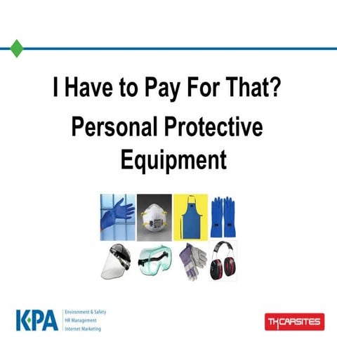 PPE( personal Protective equipment) | PPTX
