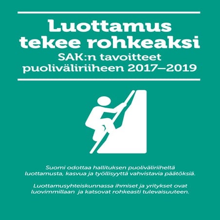 SAK:n tavoitteet puoliväliriiheen 2017–2019 | PDF