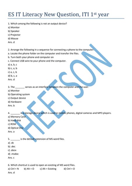 Notepad MCQ Objective Questions and Answers | PDF