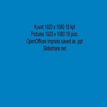 Esitys/presentation slideshare OpenOffice Impress saved as ppt | PPT