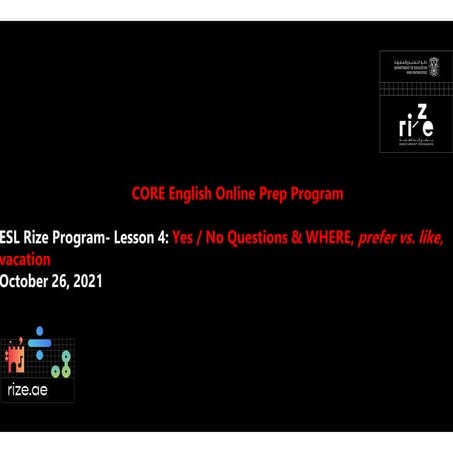 Esl rize-lesson4 | PDF