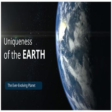 Earth Science Lesson L1- Uniqueness of the Earth.pptx